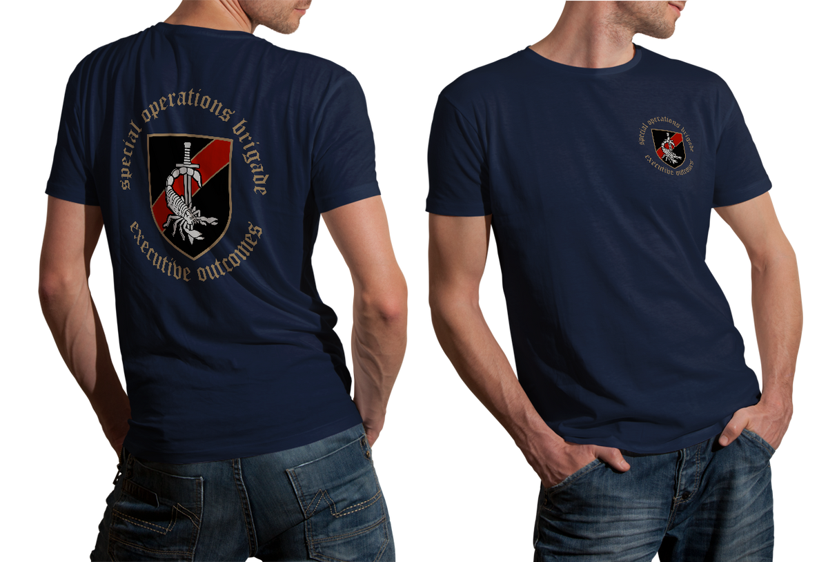 Executive Outcomes Scorpio Logo T-Shirt – South African Mercenary Priv ...