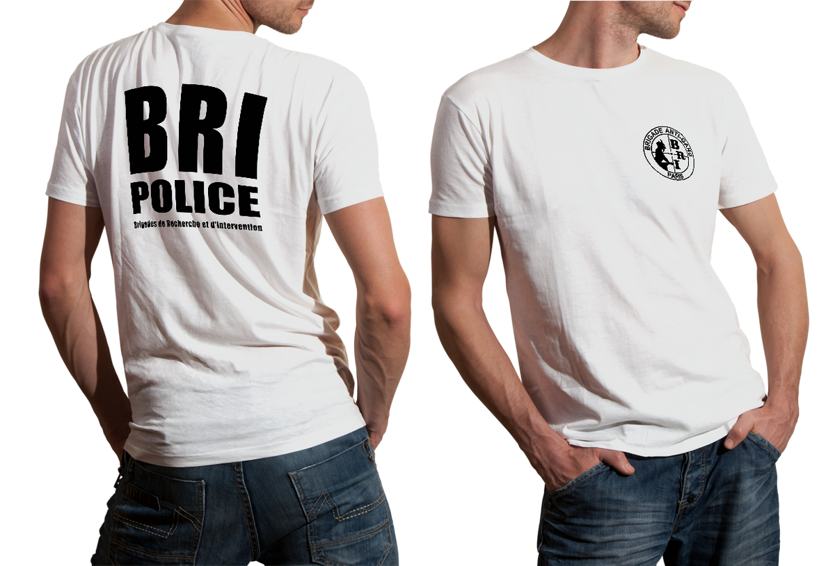 French Police Research and Intervention Brigade Anti Gang BRI T-shirt ...